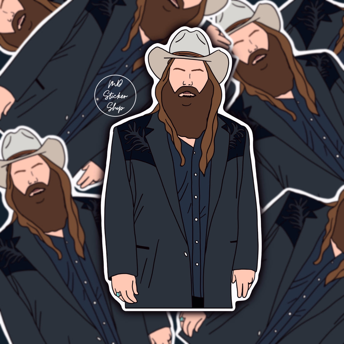 Chris Stapleton Vinyl Sticker – MDStickerShop