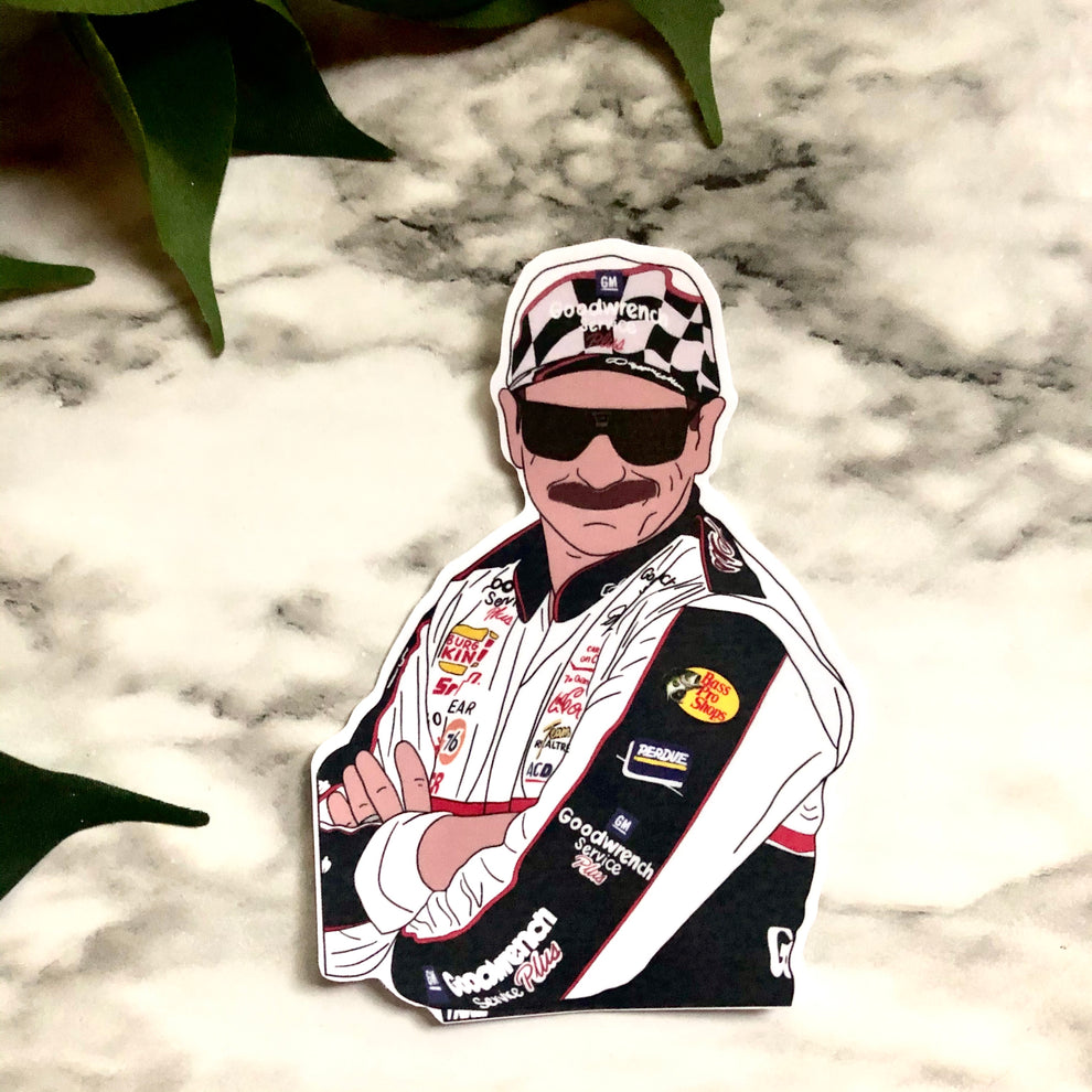 Dale Earnhardt Silhouette Vinyl Sticker / NASCAR Cup Driver – MDStickerShop